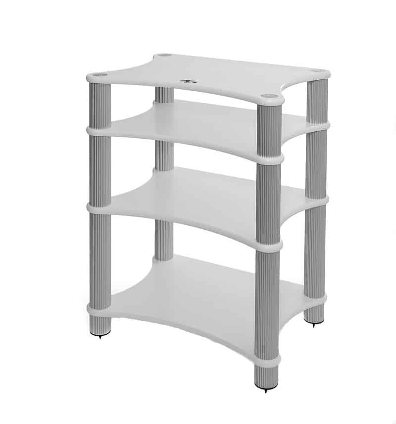 Solid-Tech Radius Solo 4 White/Silver купить | Цена на стойка под hi-fi компоненты Radius Solo 4 ...