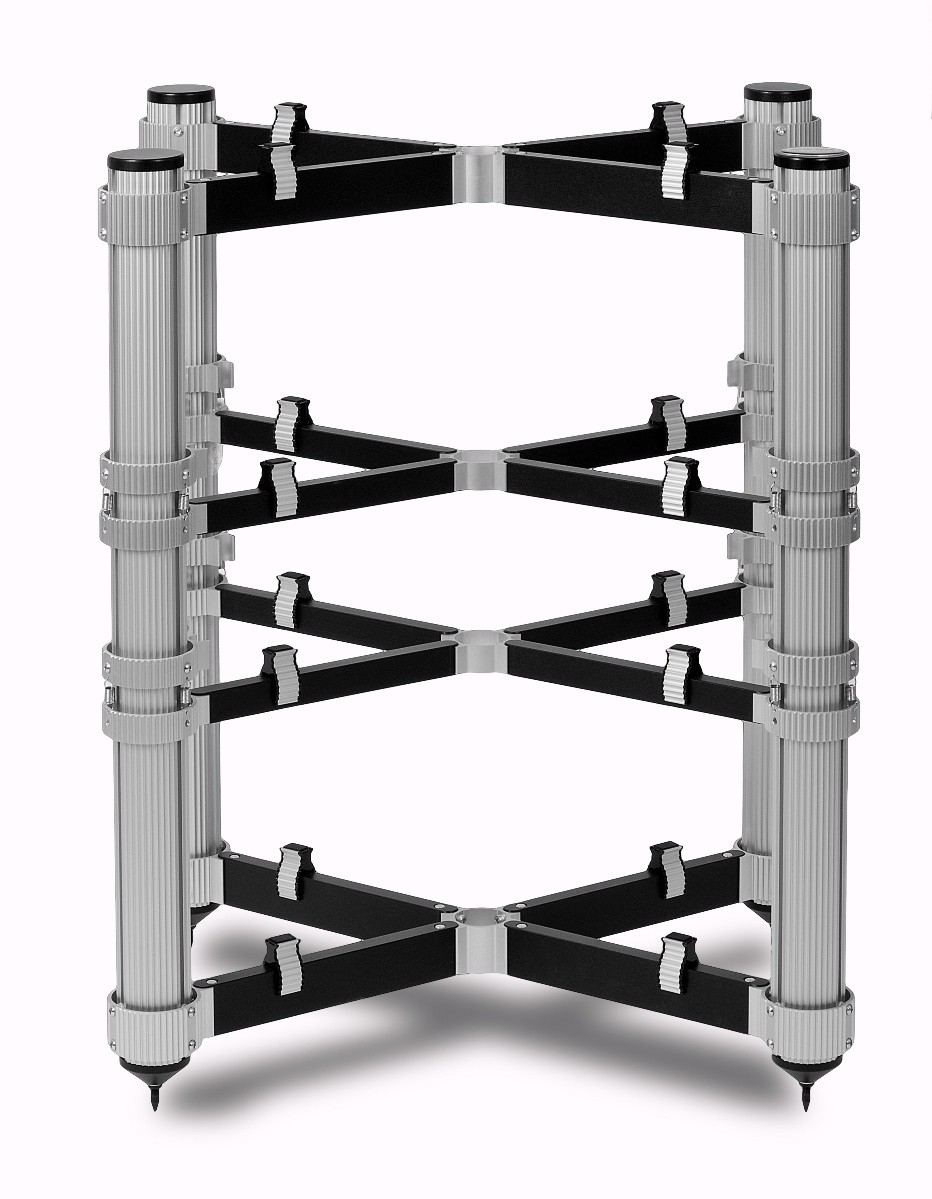 Solid-Tech ROS 4 Reference Black/Silver купить | Цена на стойка под hi-fi компоненты ROS 4 ...