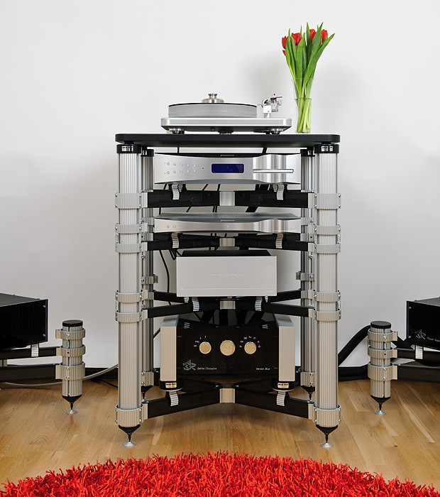 Solid-Tech ROS 4 Reference Black/Silver купить | Цена на стойка под hi-fi компоненты ROS 4 ...